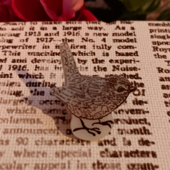 Vintage | Jewelry | 325 Vintage Lalala Girl Tiny Bird Lapel Pin | Poshmark